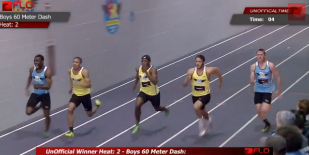 Indoor Track, the 100, 40 yard dash and Football | Tracking Football