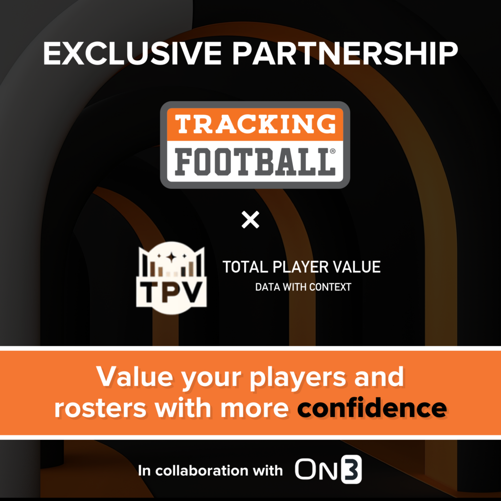 Tracking Football partners with Total Player Value | Tracking Football